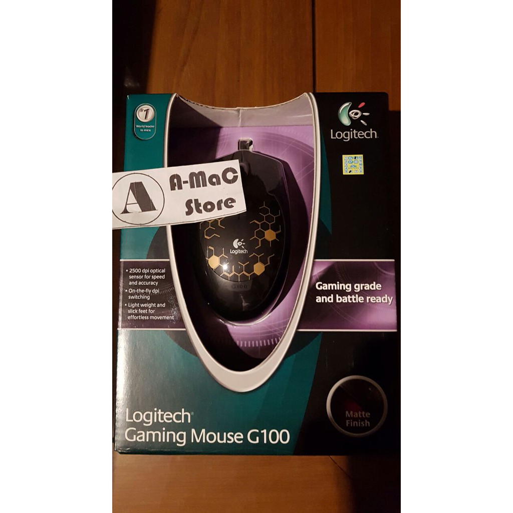 Jual Logitech G100 Gaming Mouse - Gold Matte Free Mousepad | Shopee ...