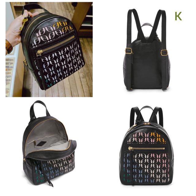 Jual Tas FOSSIL Megan Backpack Black Stripe NEW ORIGINAL | Shopee Indonesia
