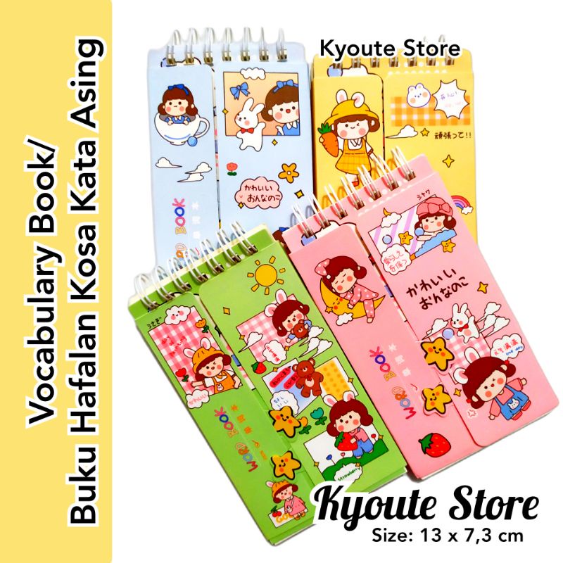Jual Buku Catatan Vocabulary / Word Book Pocket Belajar Kosa Kata Asing ...