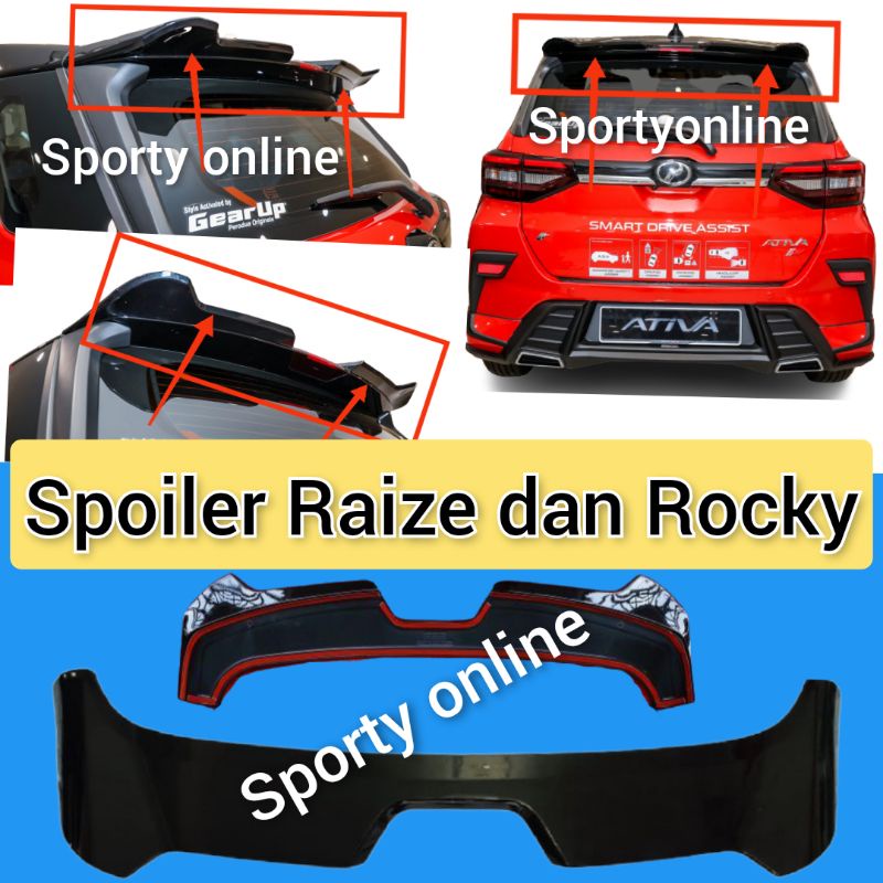 Jual spoiler toyota Raize dan daihatsu Rocky | Shopee Indonesia