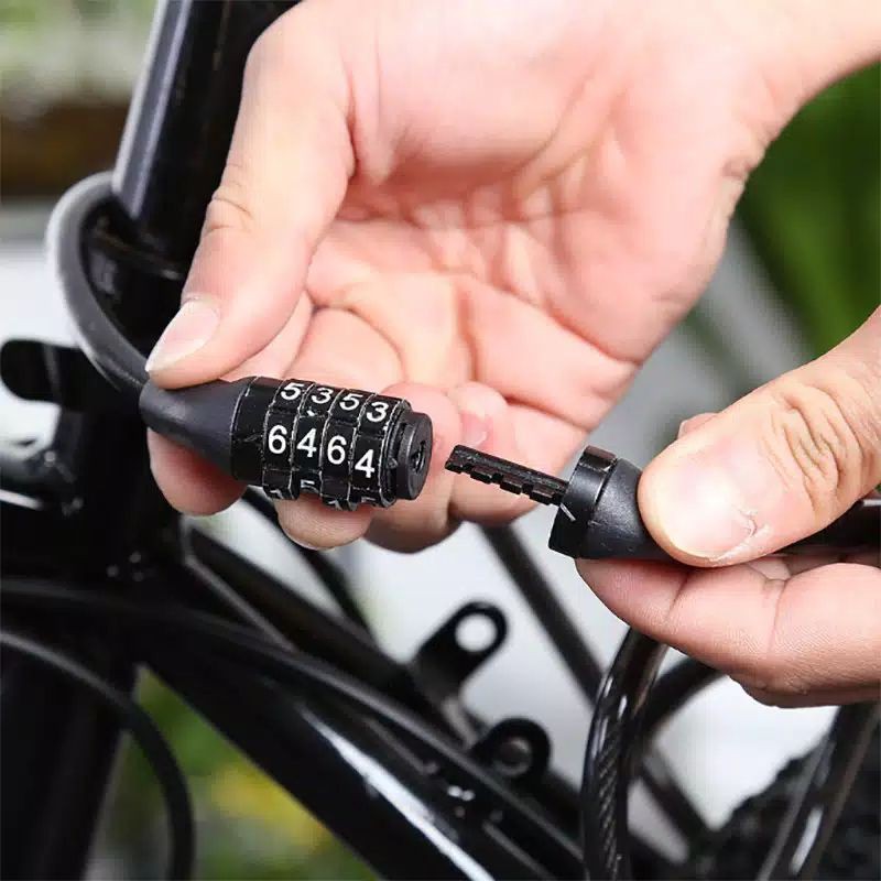 Jual Gembok Pengaman Sepeda dan Motor 4 Digit | Shopee Indonesia