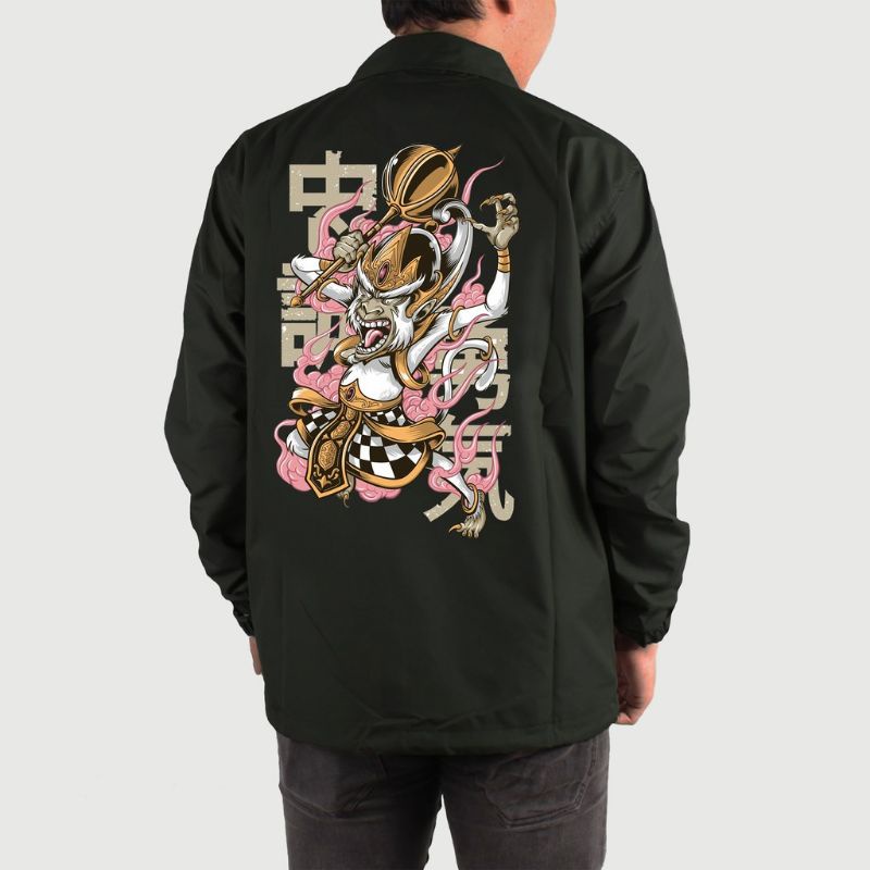 Jual Jaket Coach Japan Hanoman (Hitam) / Jacket Coach Jepang / Jaket ...