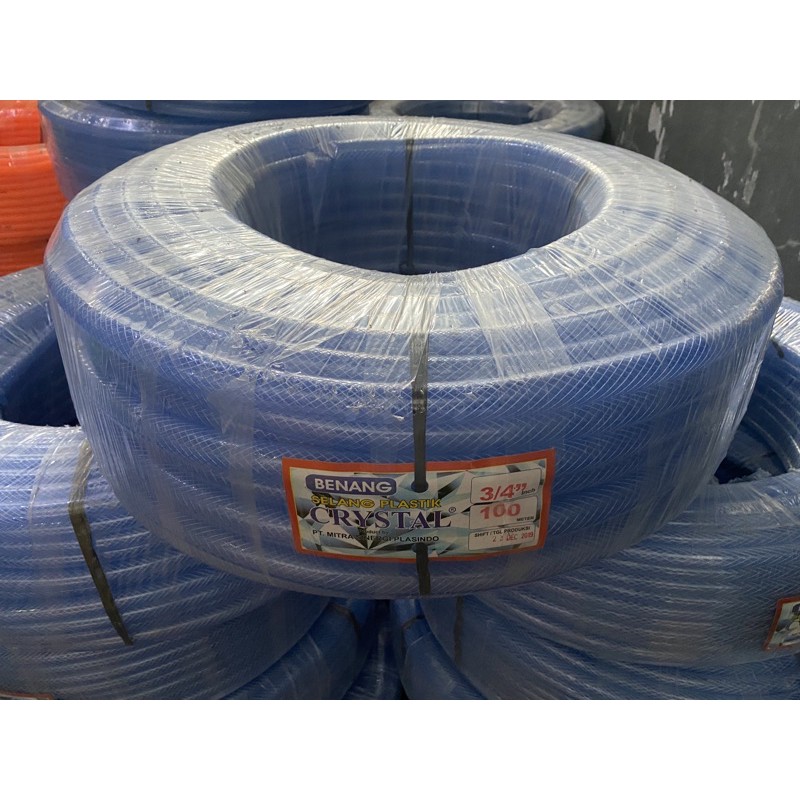 Jual Selang Air Serat Benang 3/4” Merk Crystal Tebal Harga per Meter | Shopee Indonesia
