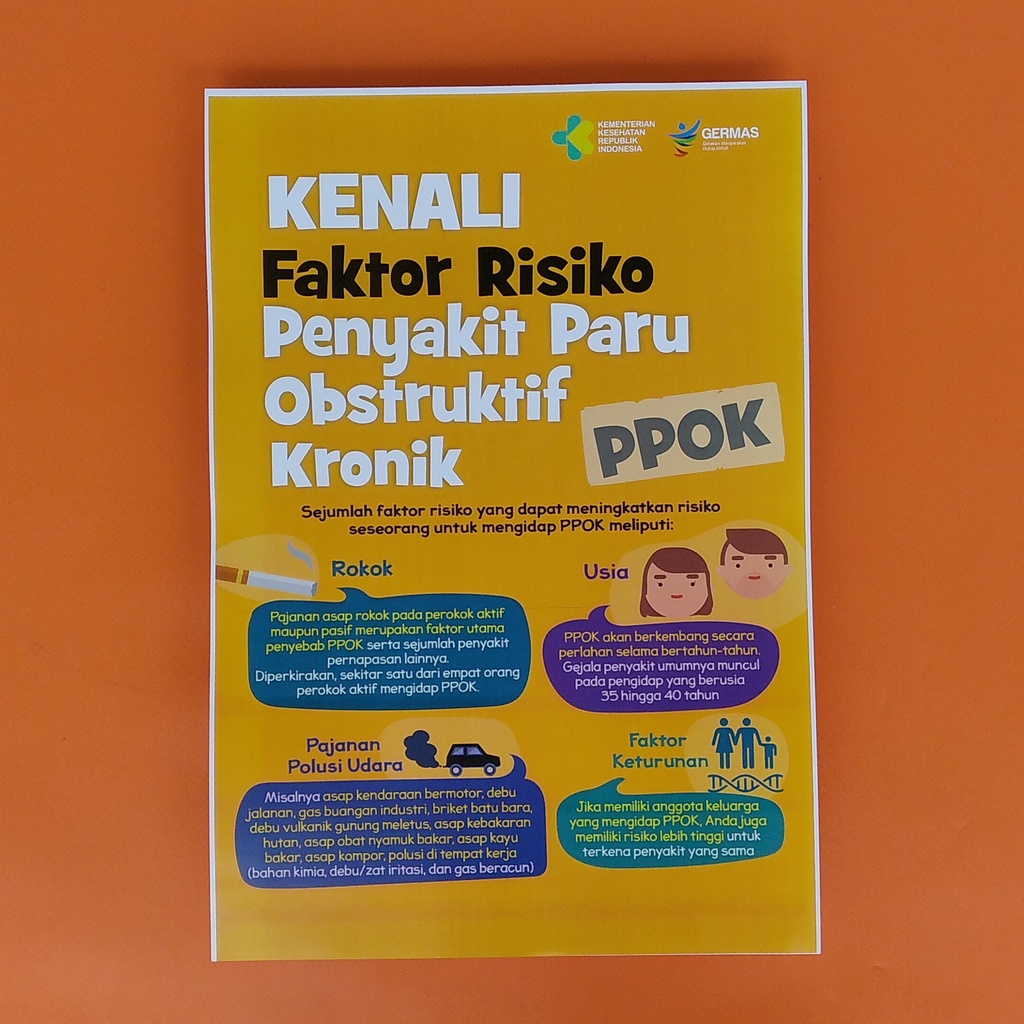 Jual Poster Kesehatan - Kenali Faktor Resiko Penyakit Paru Obstruktif ...