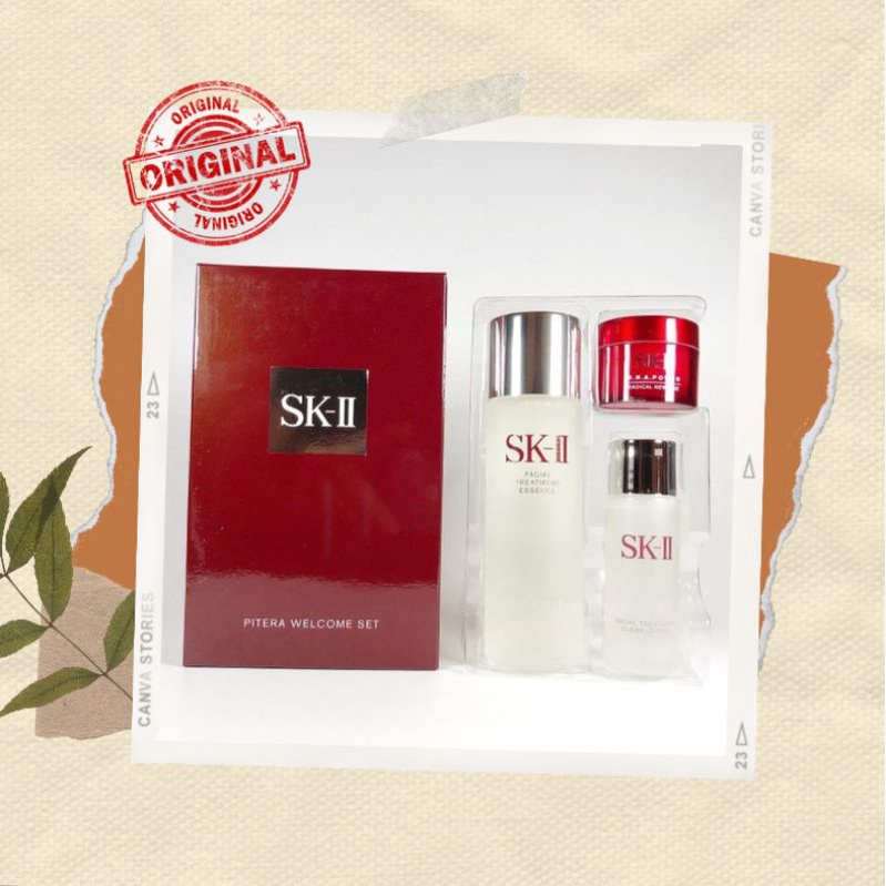 Jual SKII SK-II SK2 Pitera Welcome Kit Anti Aging / SK2 PWK / SKII Welcome Set | Shopee Indonesia