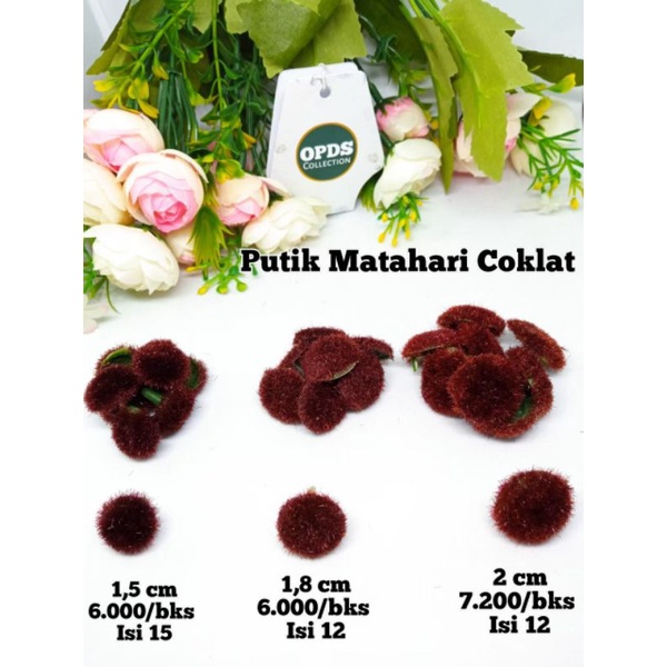 Jual Putik Bunga Matahari Putik Plastik Putik Matahari Coklat | Shopee ...