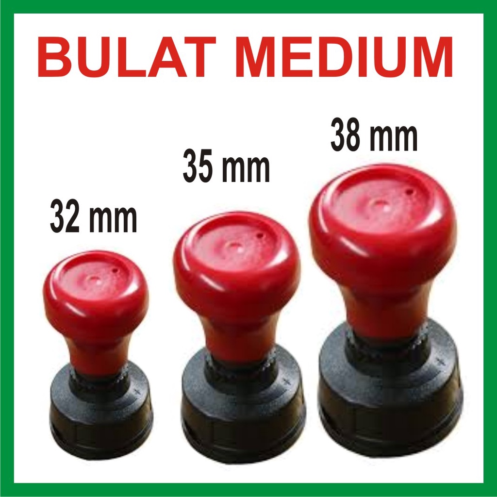 Jual STEMPEL BULAT OTOMATIS || MEDIUM || VARIAN UKURAN | Shopee Indonesia