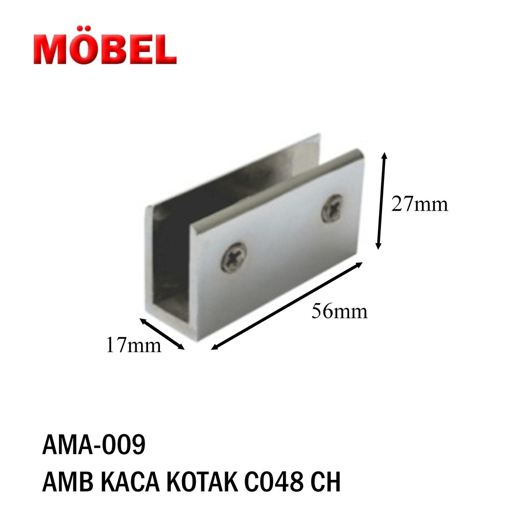 Jual Ambalan Penjepit Jepitan Jepit Kaca sd 12mm Chrome Penyangga Kaca | Shopee Indonesia