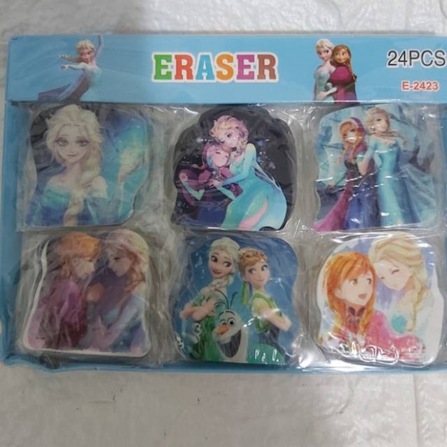 Jual Penghapus Frozen per pcs / Penghapus pensil frozen / Setip frozen ...