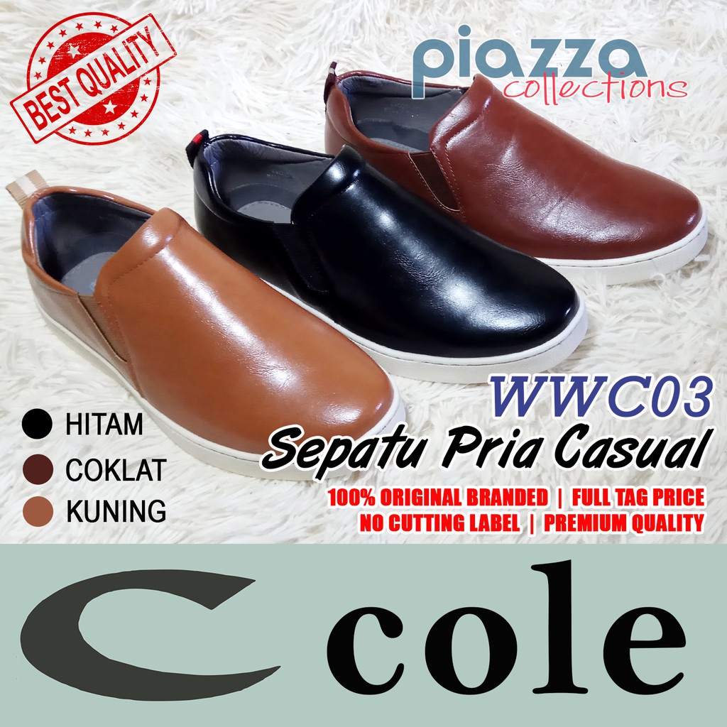 Jual Sepatu Pria COLE WWC03 Slip On Casual 100% Asli | Shopee Indonesia