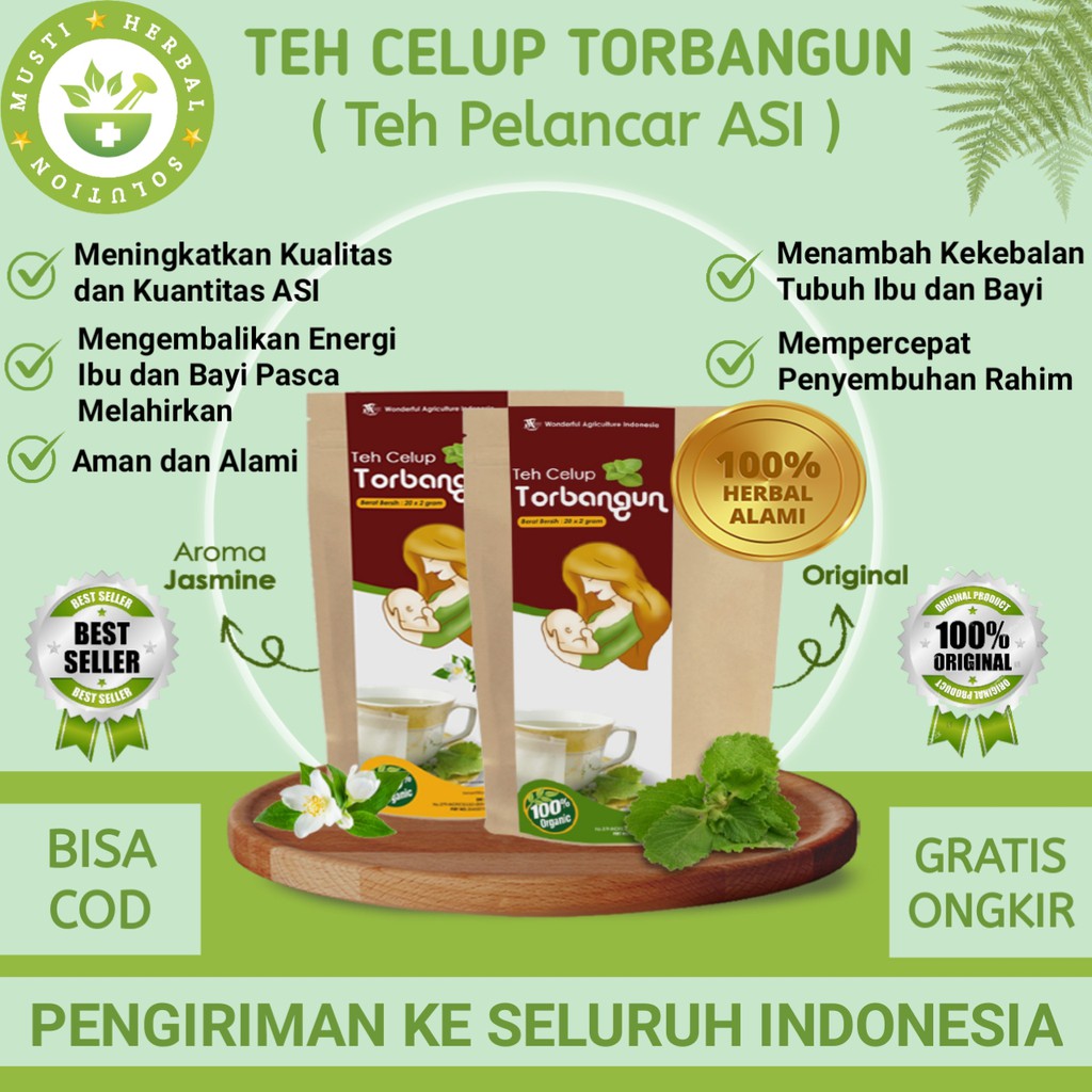 Jual Teh Celup Torbangun Original Jasmine Teh Pelancar ASI Booster ...