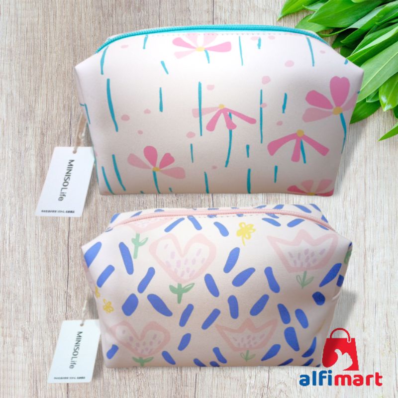 Jual Original - Miniso Tas Kosmetik / Miniso life Floral Rectangle ...