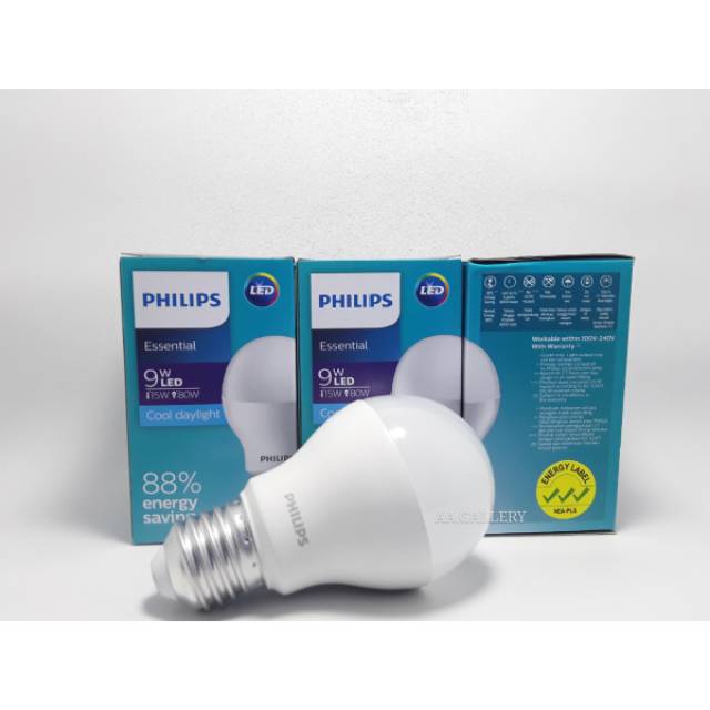 Jual Lampu bohlam philips led essential 9 watt | Shopee Indonesia