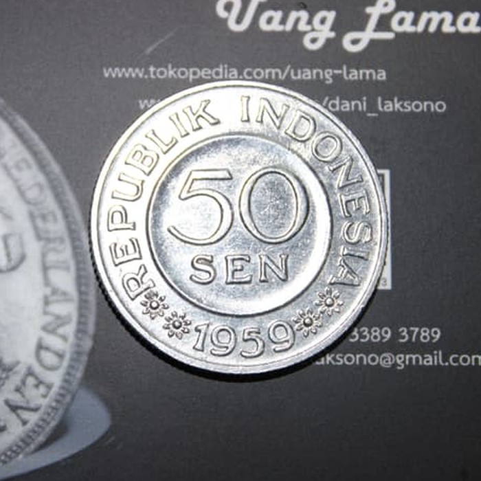 Jual Uang Kuno 2 keping= 1 Rupiah 50 Sen Aluminium Cuci (1958/1959) | Shopee Indonesia