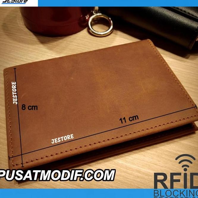 Jual FOR SALE DOMPET ID CARD HOLDER STNK REAL CRAZY HORSE LEATHER SLIM ...