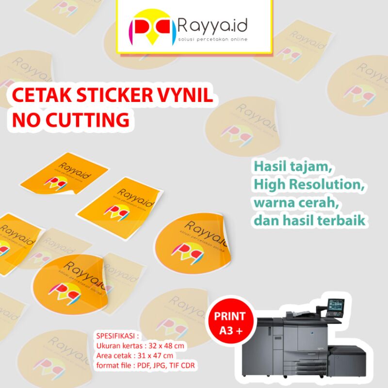 Jual CETAK STICKER VYNIL A3+ MURAH | PRINT A3+ MURAH JAKARTA | Shopee ...