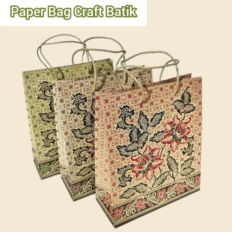 Jual Paper Bag Craft Motif Batik (1 pcs) | Shopee Indonesia