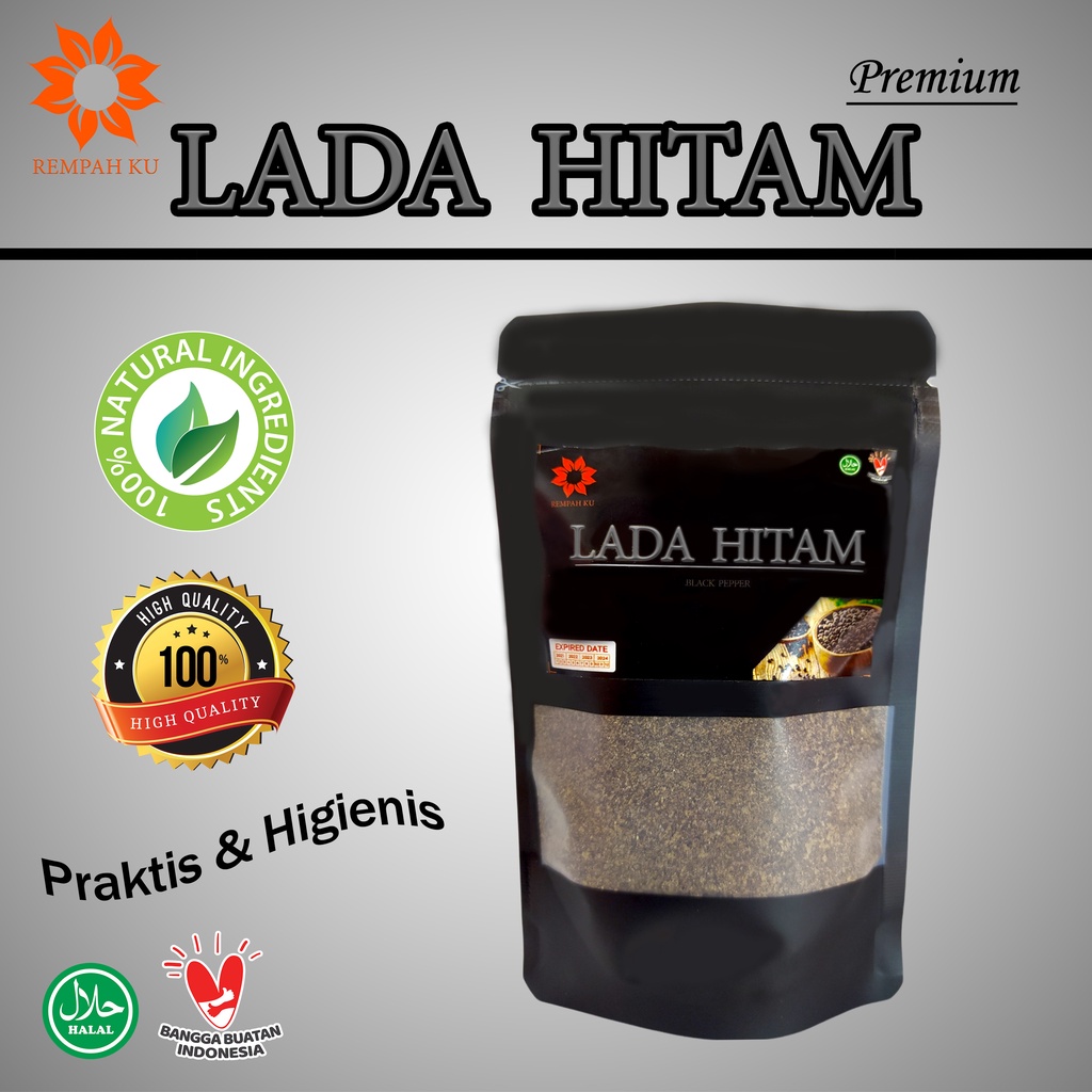 Jual Lada Hitam Bubuk 50gr Premium Quality Black Paper | Shopee Indonesia