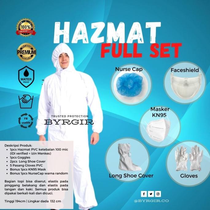 Jual BYRGIR Hazmat Level 3 Lengkap Full Set Baju APD Coverall Bisa ...