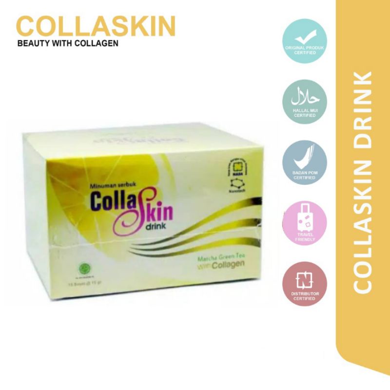 Jual COLLASKIN Drink Matcha Green Tea - Minuman Bercollagen Mencerahkan ...
