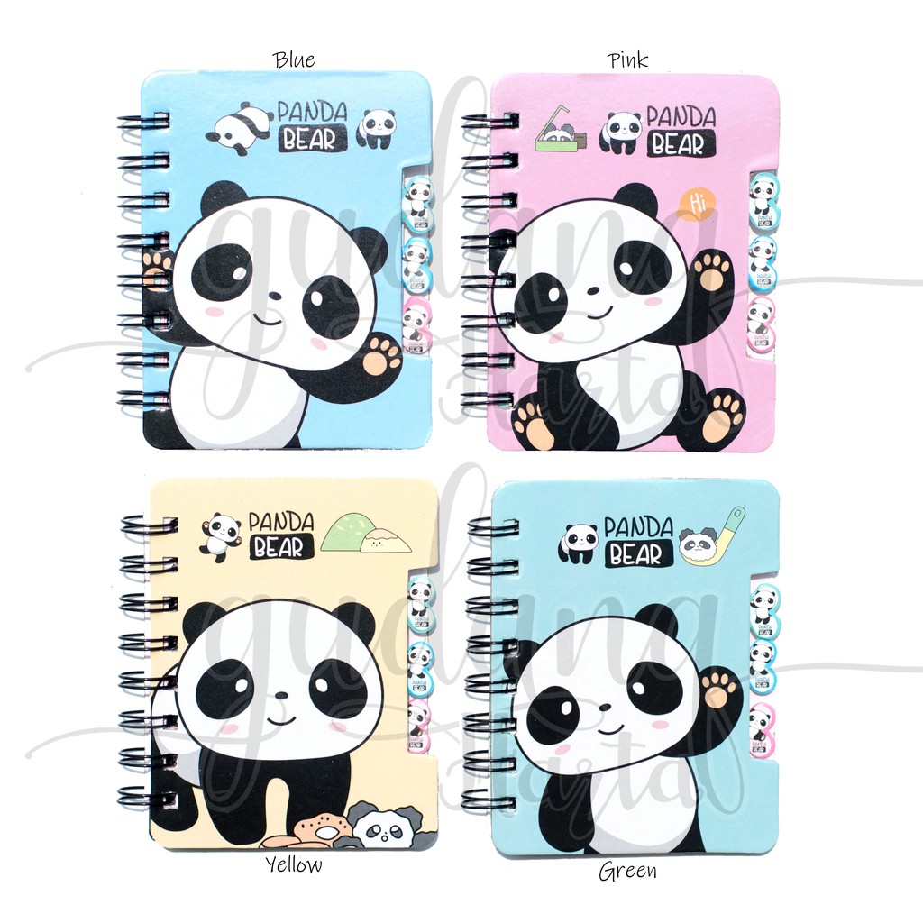 Jual Notebook Happy Panda Memo Unik Notepad Lucu Buku Tulis Catatan GH ...