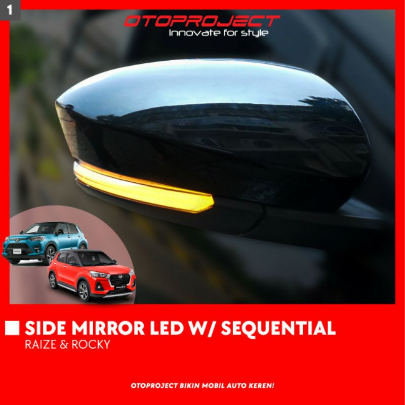 Jual Side Mirror Sequential Toyota Raize LED Spion Running Rihting Sein ...