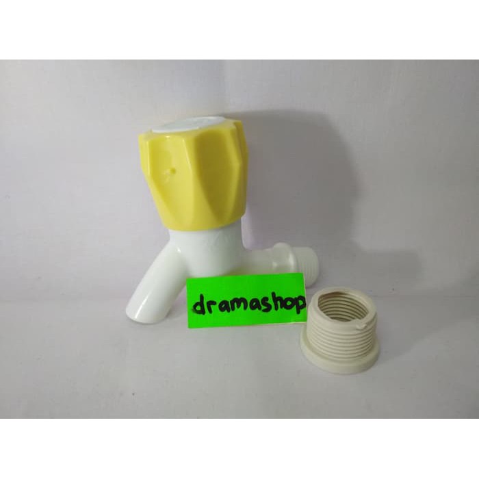 Jual Kran Keran Air PVC 1/2" 3/4" tuas bulat FREED | Shopee Indonesia