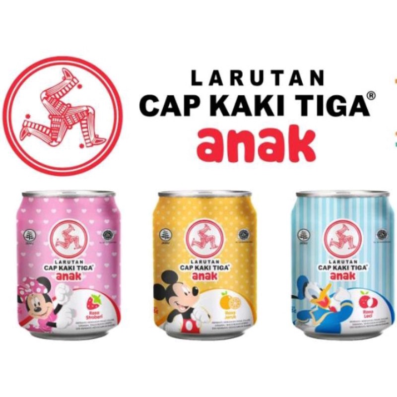 Jual Larutan penyegar cap kaki tiga kaleng anak 250ml | Shopee Indonesia