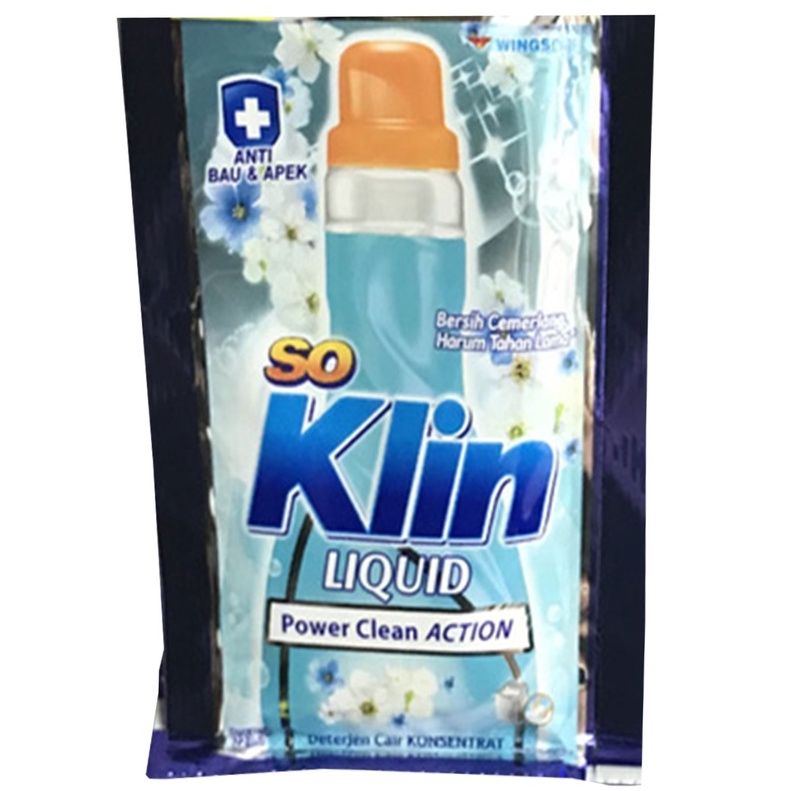Jual SOKLIN LIQUID CAIR SACHET 22ml ANTI BACTERIAL DETERGEN PAKAIAN ...