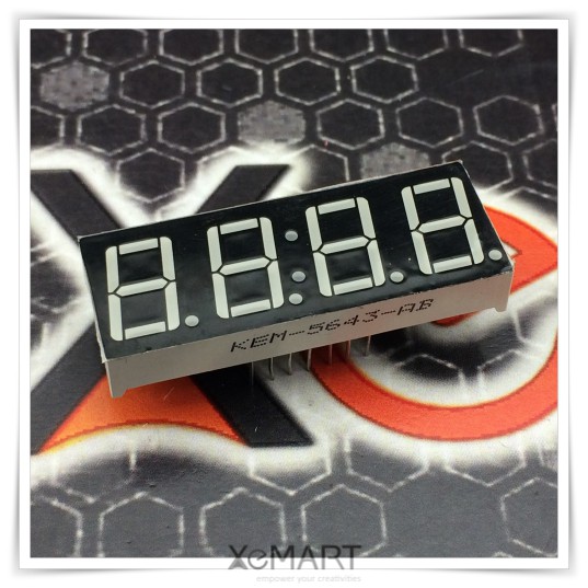 Jual Seven 7 Segment Display 0.56 Inch Blue Colour 4 Digits Common ...