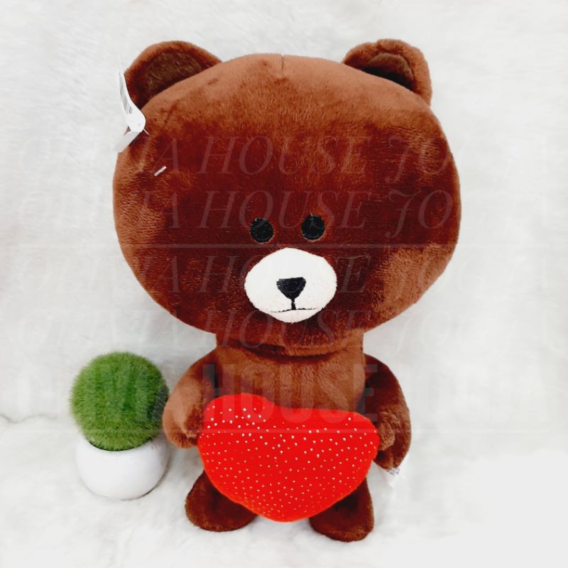 Jual Boneka Bear Beruang Love Merah Boneka Bear Beruang Love Standing ...