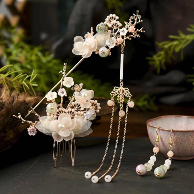 Jual TK6 Tusuk Konde Chinese Klasik Cina Sangjit Lamaran Engagement set ...