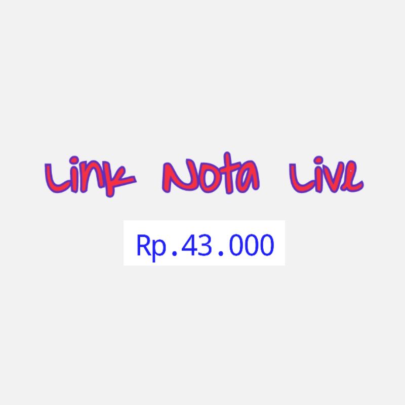 Jual Pembayaran Nota Live | Shopee Indonesia