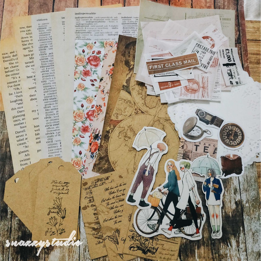Jual PREMIUM Jurnal Kit Vintage - Bujo Kit - Vintage Bullet Journal Kit ...