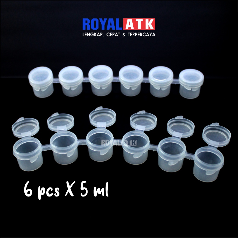 Jual Pot Cat Plastik Renteng / Tempat Cat Akrilik / Pot Cat Plastik ...