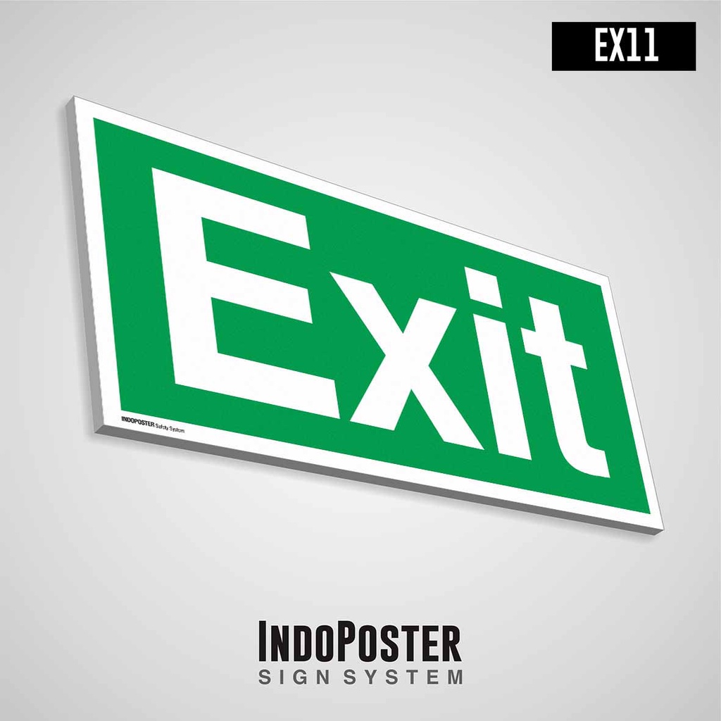 Jual Safety Sign Rambu K3 PVC Emergency Tanda Pintu Exit Darurat ...