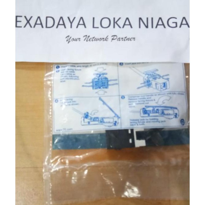 Jual AMP Modular Jack Cat 6 / cat6 Black Original / COMMSCOPE | Shopee ...