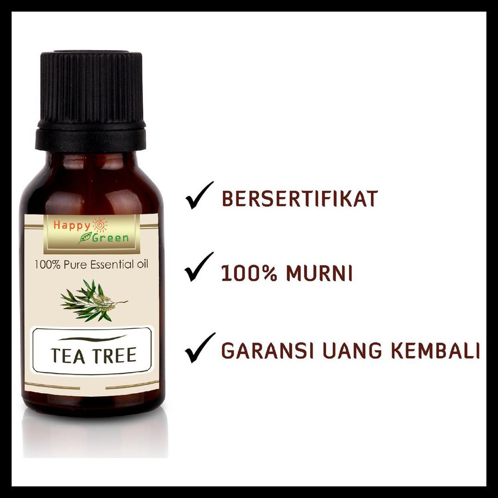 Jual Happy Green Tea Tree Essential Oil - Minyak Tea Tree Murni Natural ...