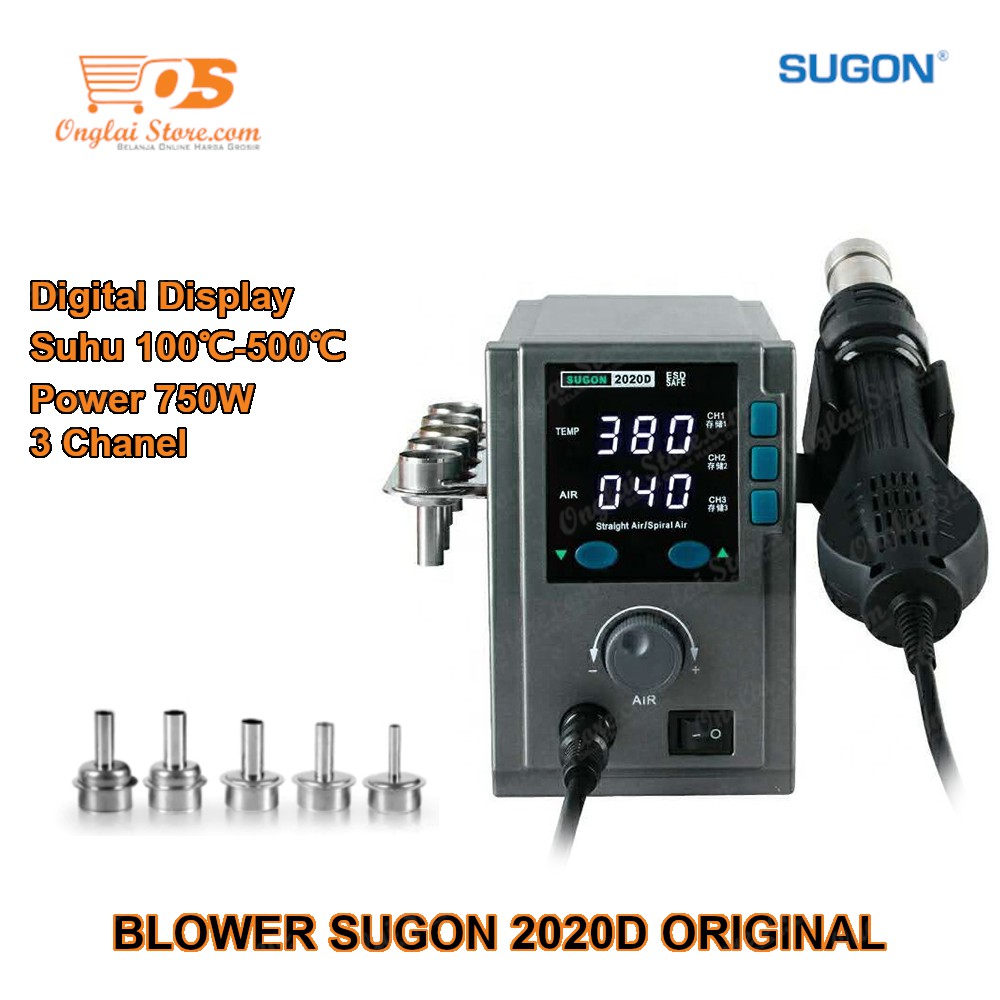 Jual Blower Solder UAP Sugon 2020D Digital Hot Ait Station 500 ...