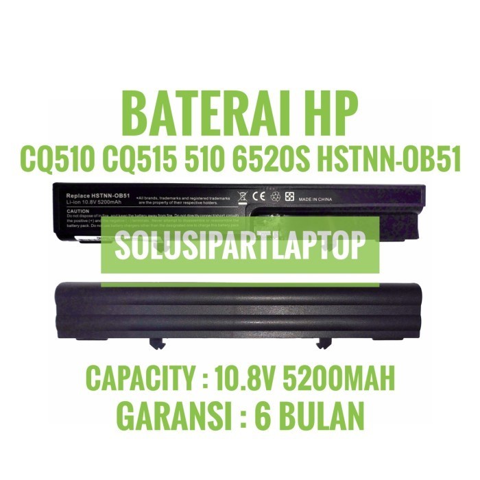 Jual KOMPUTER & LAPTOP KOMPONEN LAPTOP BATERAI LAPTOP HP COMPAQ 510- 515- CQ510- CQ515- HP540 ...
