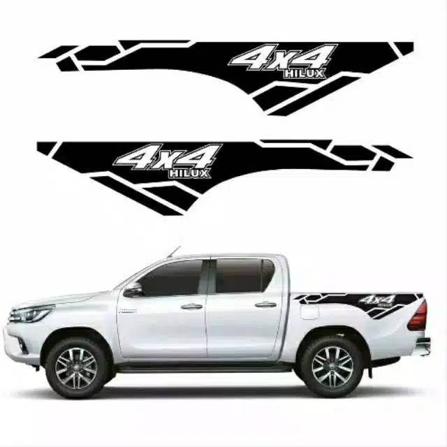 Jual Stiker mobil toyota hilux sticker mobil hilux ranger triton dmac ...