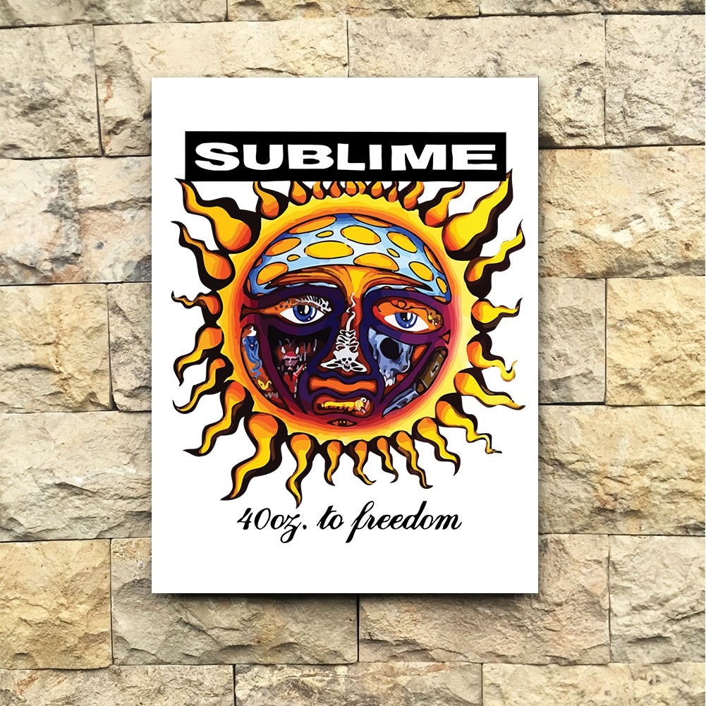 Jual Sublime Band Poster Kayu Hiasan Dinding Walldecor Musik Wallpaper ...