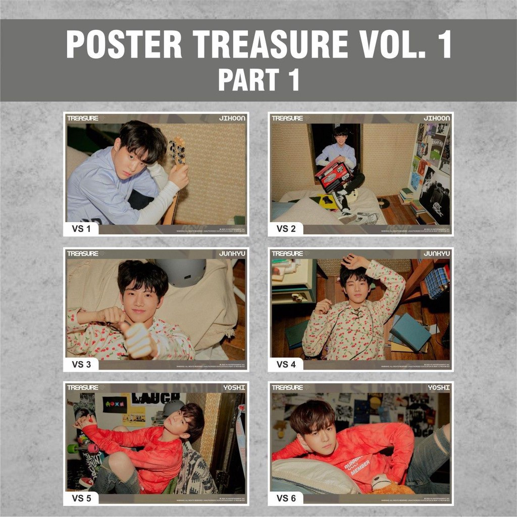 Jual POSTER TREASURE VOLUME 1 HYUNSUK JIHOON YOSHI JUNKYU JEONGWOO JUNGHWAN K-POP PART.1 ...