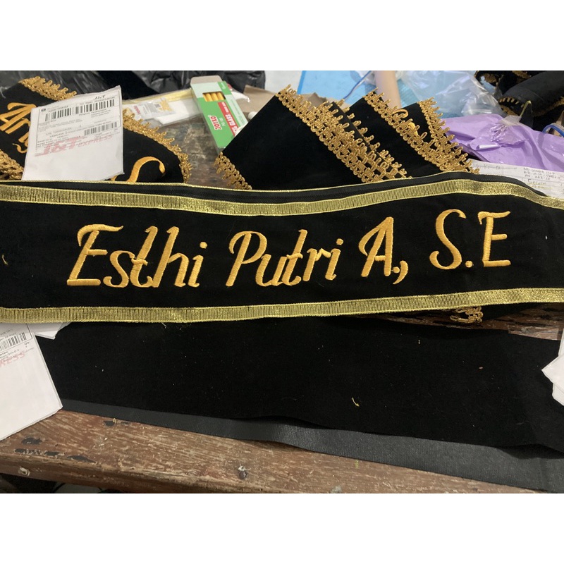 Jual (PREMIUM SEHARI JADI) - SELEMPANG BORDIR - SLEMPANG BORDIR - SASH ...