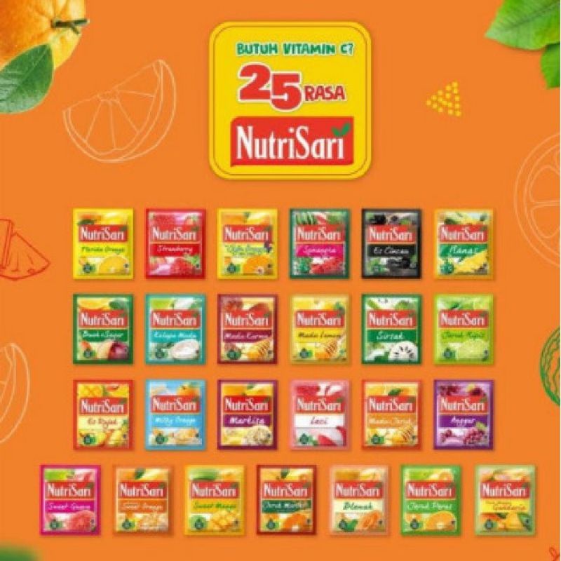 Jual Nutrisari Renceng 10 Sachet All Variant | Shopee Indonesia