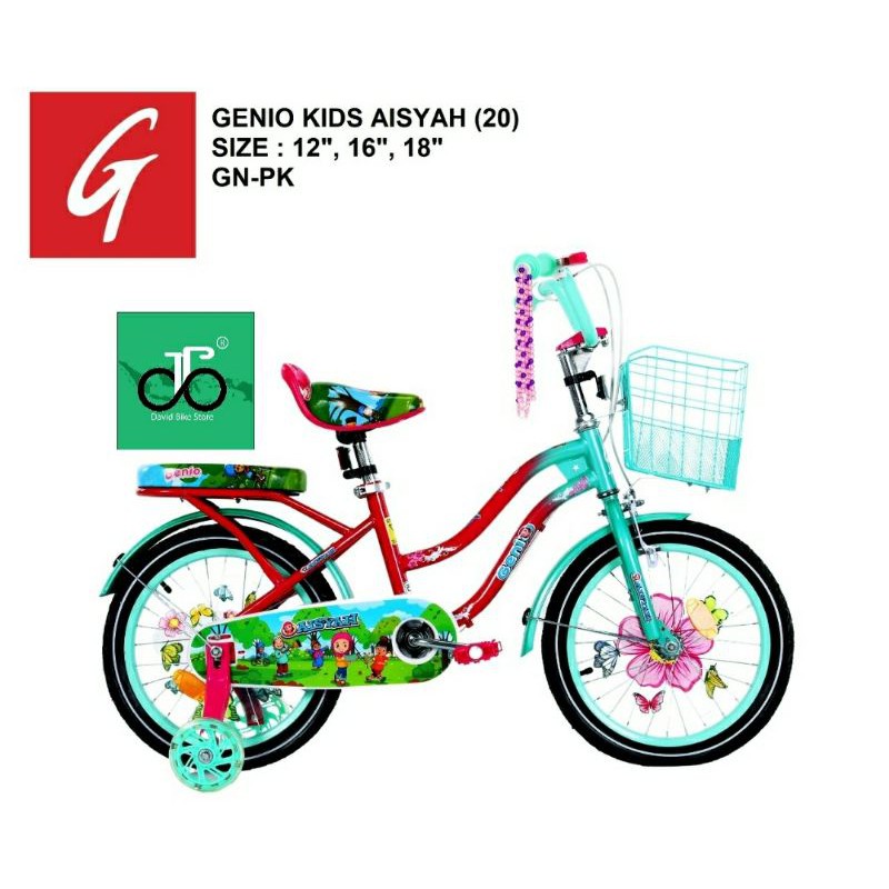 Jual Sepeda mini anak Genio Aisyah 16" | Shopee Indonesia