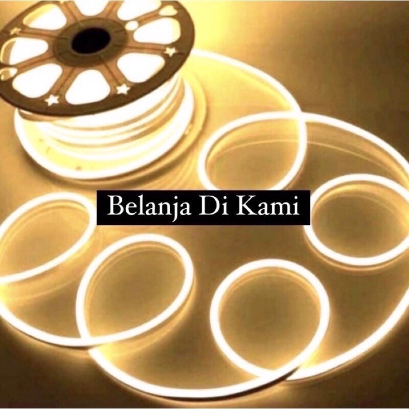 Jual (PAKET LAMPU 1M - 7M & 1 SOKET) Lampu Neon Flex LED Selang ...