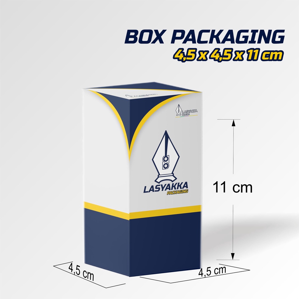 Jual box packaging CUSTOM ukuran 4,5 x 4,5 x 11 cm / box packaging ...