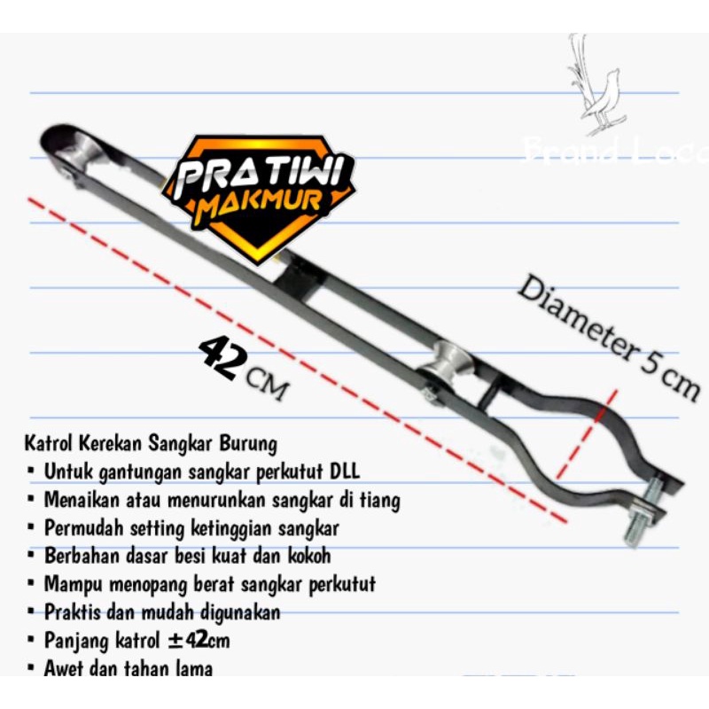 Jual Katrol Kerekan Sangkar Burung Gantungan Sangkar Burung Kerekan ...