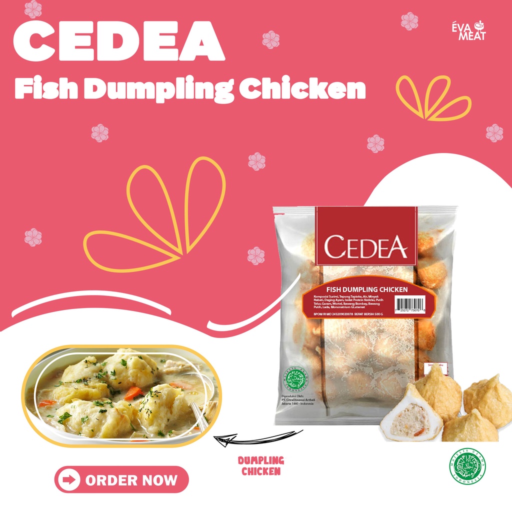 Jual Cedea Dumpling Chicken 200 gr / Cedea Dumpling Chicken 500 gr ...